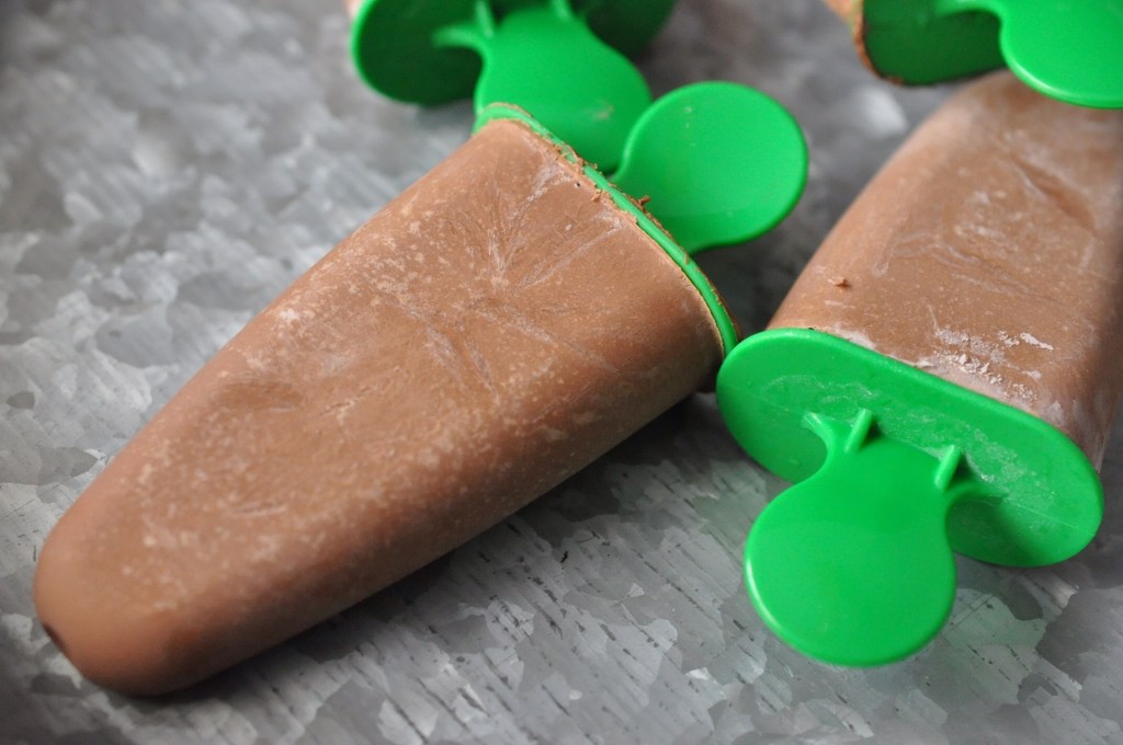 Dark Chocolate Coconut Ice Pops | Feeding My 3 Sons